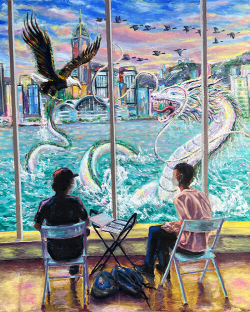 Dragon vs Eagle and Wild Goose Chase | My Art Space
